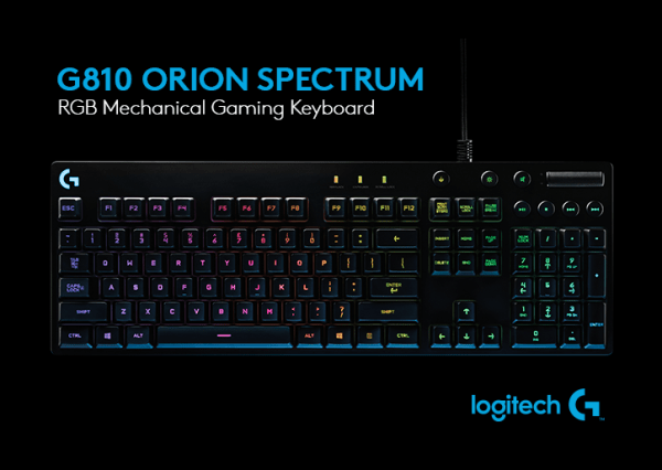 Logitech G810 Orion Spectrum Keyboard Launched