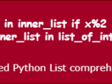 Python List Comprehension Techbeamers