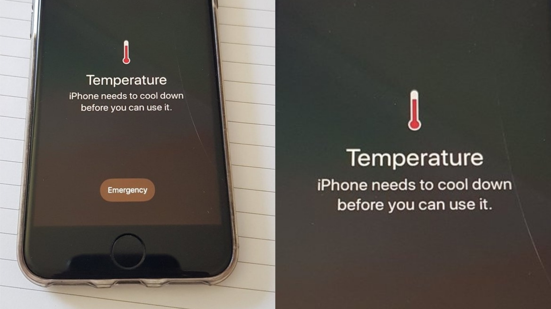 Heatwave causes iPhone handsets to display temperature warning screen ...
