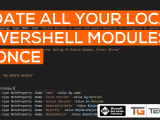 Update All Powershell Modules With One Script Techguy