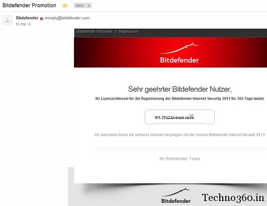 BitDefender Internet Security 2012 Free 1 year License
