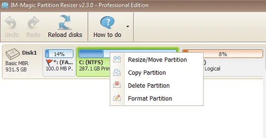 Free IM-Magic Partition Resizer Pro 6.8 / WinPE for iphone instal ...
