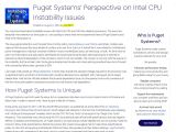 Puget Systems Releases Cpu Failure Report Amd Cpus Achieve Higher