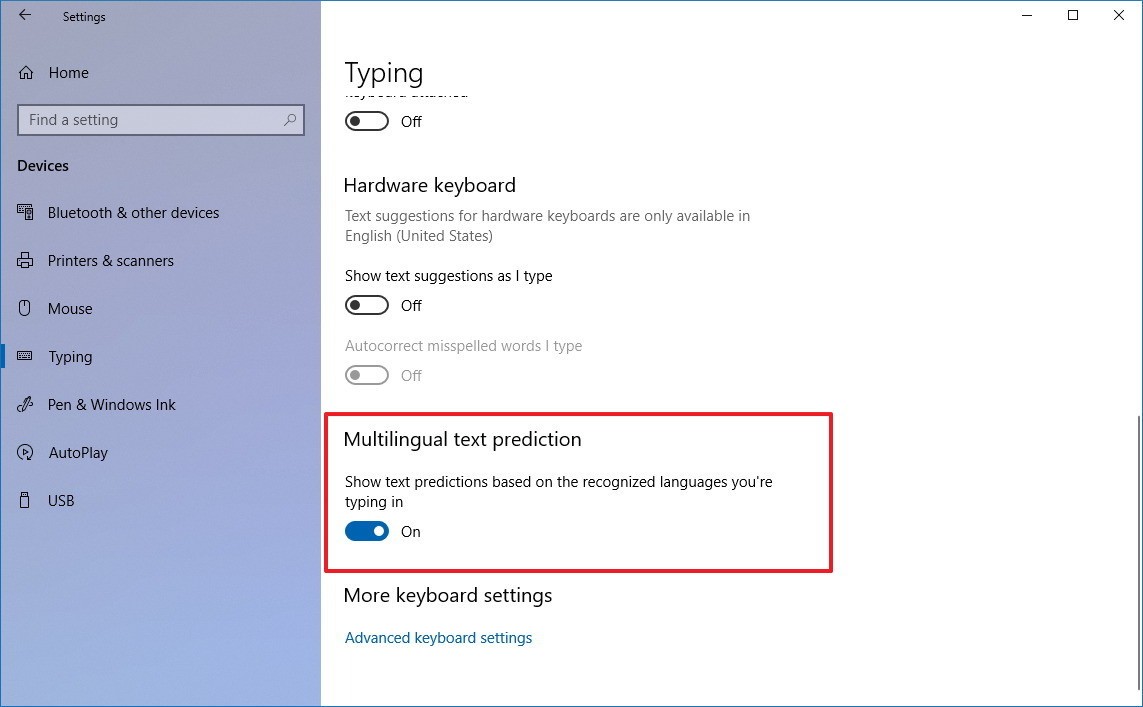 Enable or Disable Text Suggestions for Hardware Keyboard in Windows 10 ...