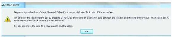 Error On Inserting Rows And Columns In Microsoft Excel 2007 Techyv Com - Ocean Art Collection - High Resolution Quality