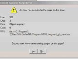 Internet Explorer Script Error Problem Techyv