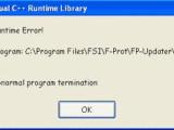 Runtime Error Abnormal Program Termination Error Message Techyv