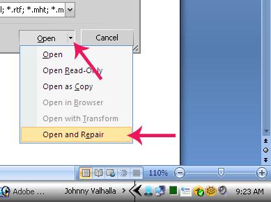 MS Word error message.!!! HELP!!! - Techyv.com