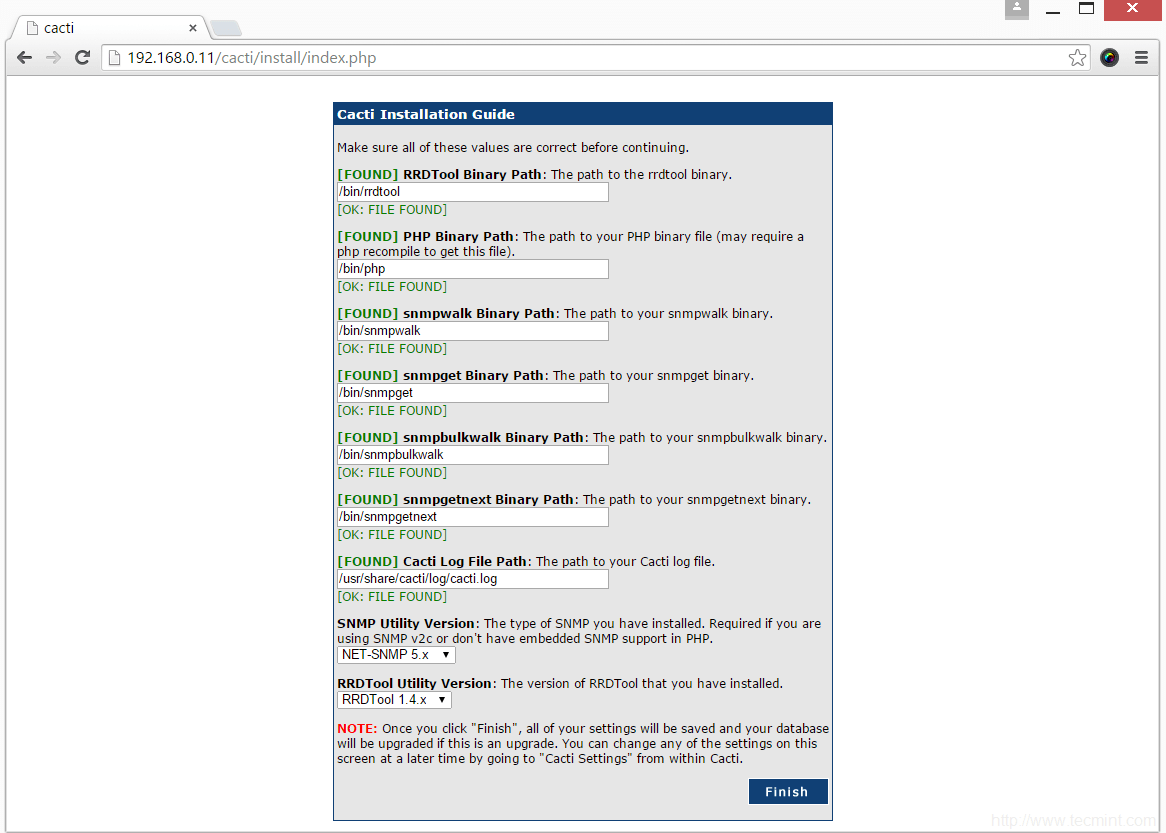 Install Cacti (Network Monitoring) on RHEL/CentOS 6.3/5.8 and Fedora 17
