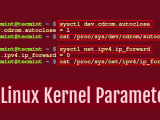 How To Change Kernel Runtime Parameters In A Persistent And Non