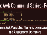 How To Write Scripts Using Awk Programming Language Part 13