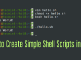 How To Create Simple Shell Scripts In Linux