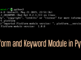 How To Use Platform And Keyword Module In Python