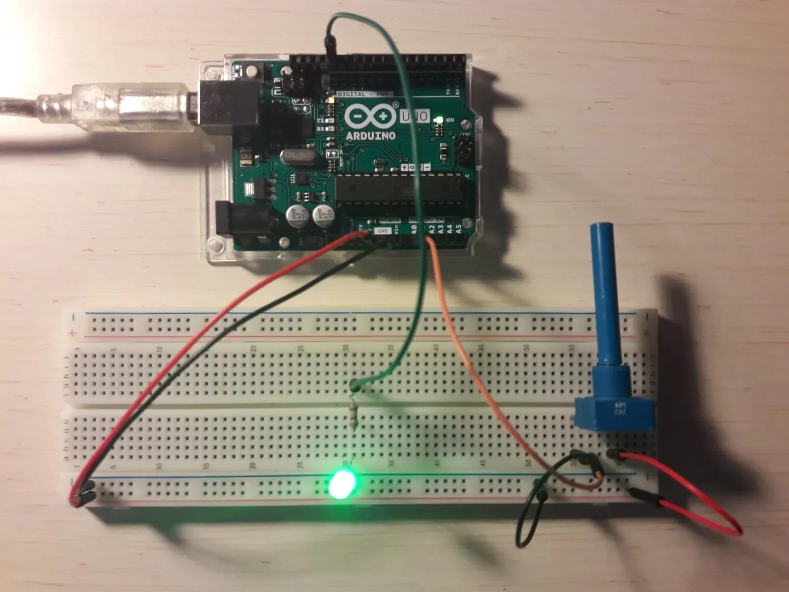 Led E Potenziometro Con Arduino Tecnogalaxy