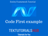 Code First Example Entity Framework Tektutorialshub