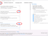 Visual Studio 2017 Installation Enable Entity Framework Core