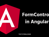 Formcontrol In Angular Tektutorialshub