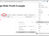 Javascript Hello World Example Tektutorialshub
