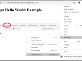 Javascript Hello World Example Tektutorialshub