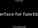 Interface For Functions In Typescript Tektutorialshub