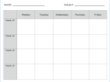 Free Printable Lesson Plan Templates Easy Organized Printable Art