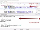 Currencyconverter Java Program Dollars To Pounds Testingdocs