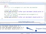 Java Decrement Operator Testingdocs