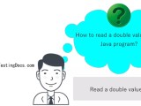 Java Program To Read A Double Value Testingdocs