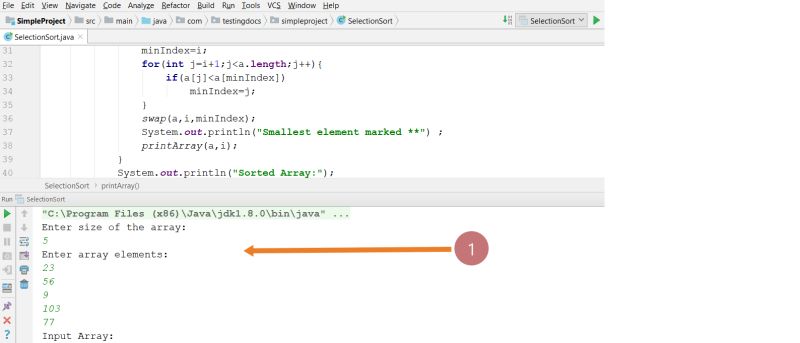 Write a Java Program for Selection Sort? - TestingDocs.com
