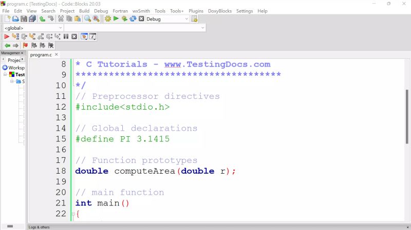 C Program Structure Testingdocs - Premium Abstract Art Gallery - Desktop