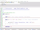 C For Loop Statement Testingdocs