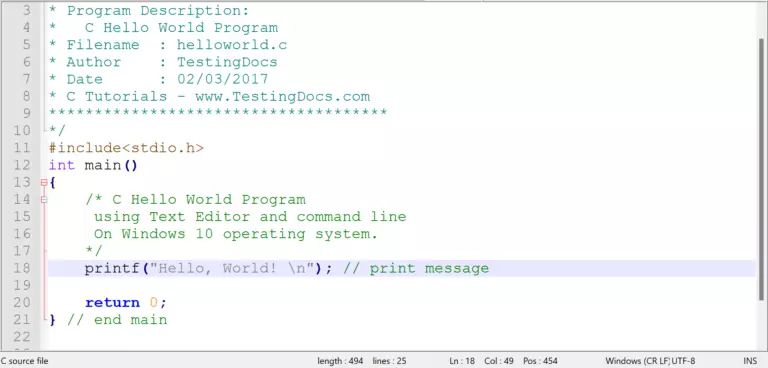 Compile Execute C Program Testingdocs - Download Gorgeous Landscape Photo | High Resolution