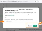 Create New Openai Project 2023 Testingdocs