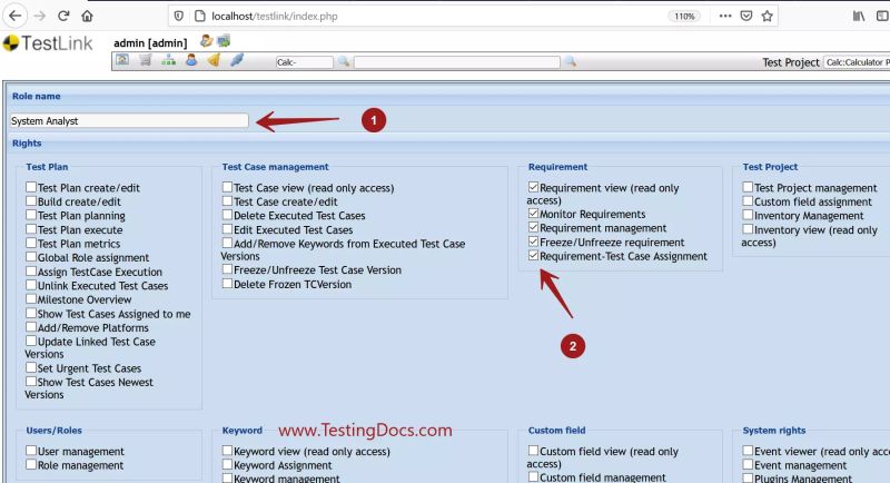 Create A Role In Testlink Testingdocs - Premium Geometric Pattern Gallery - Desktop