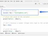 Dart Dynamic Variable Testingdocs