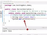 Declare Java Variables Testingdocs