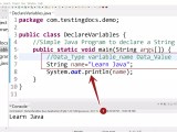 Declare Java Variables Testingdocs