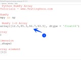 Declare Numpy Array Testingdocs