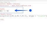 Python Numpy Library Testingdocs