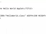 Java Hello World Applet Example Testingdocs