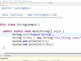 Java Strings Testingdocs