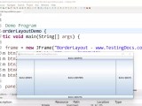 Java Swing Borderlayout Testingdocs