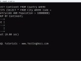 Mysql Exists Operator Testingdocs