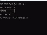 Mysql Upper Function Testingdocs
