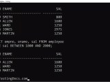 Oracle Sql Between Operator Testingdocs