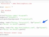 Python Label Widget Testingdocs