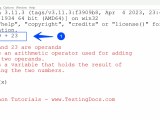 Python Operators Testingdocs