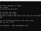 Python Tuples Testingdocs