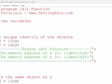 Python Id Function Testingdocs