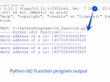 Python Id Function Testingdocs